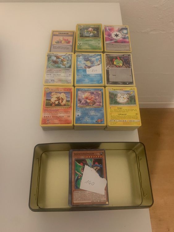 840 Pokemon + 140 Yugioh Karten (Gebraucht) in Grosshöchstetten für CHF ...