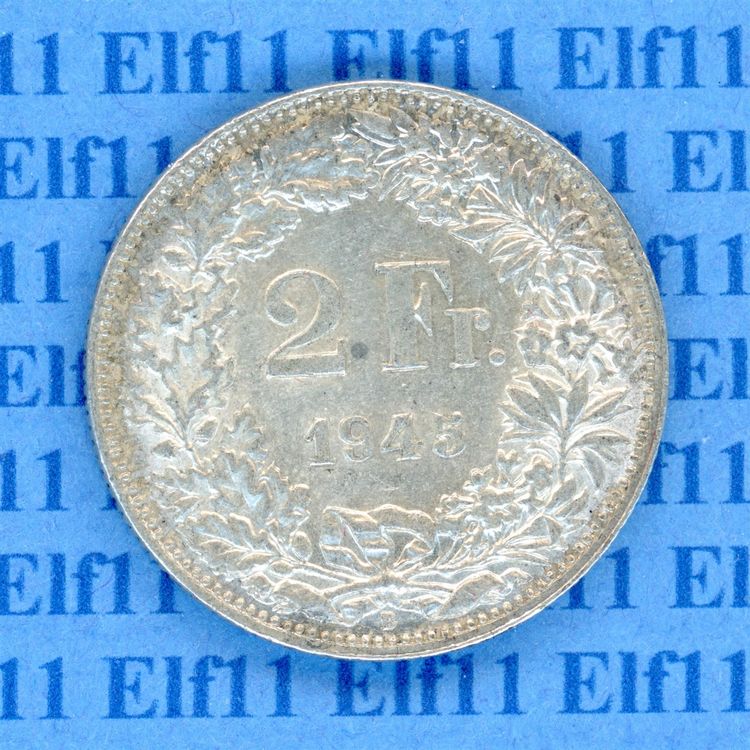 CHF___2.00 1945 vz-unz 2 Franken (Gebraucht) in Widnau für CHF 20 – mit Lieferung auf Ricardo kaufen