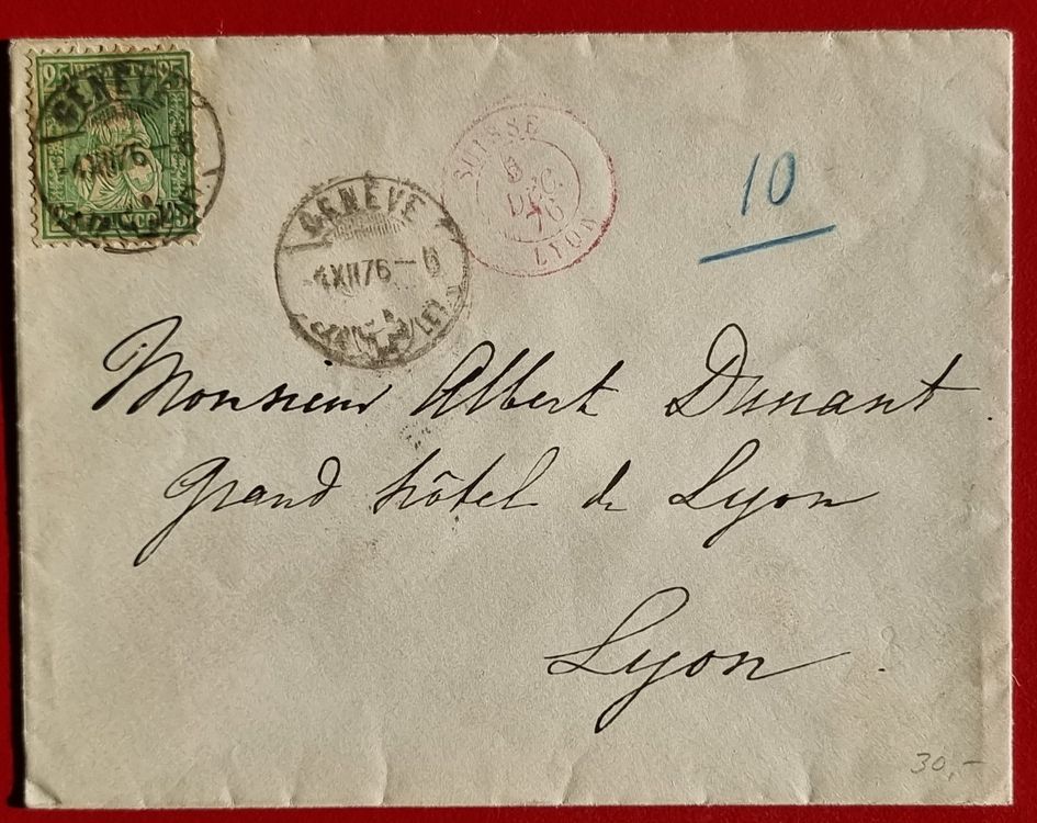 SITZENDE HELVETIA GENEVE BAHN ROUTE SUISSE-LYON FRANCE 1876 | Kaufen auf Ricardo