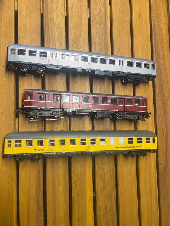 Roco HO Konvolut 3 Wagen WS Silberling Messwagen (Gebraucht) in Gammen ...