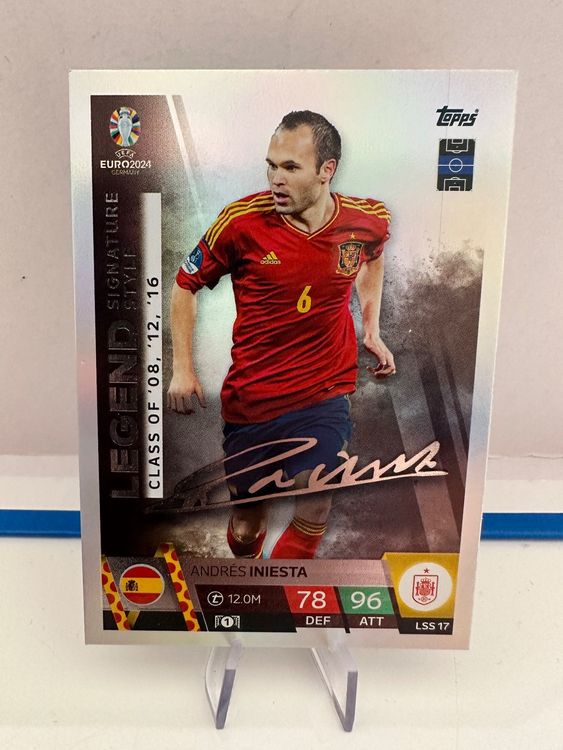 Topps Match Attax Euro 2024 Andres Iniesta Legend Signature (Gebraucht ...