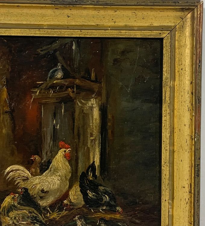 Antikes Gemälde mit Hühner unleserlich Signiert (Gebraucht) in Root für CHF 55 – mit Lieferung ...