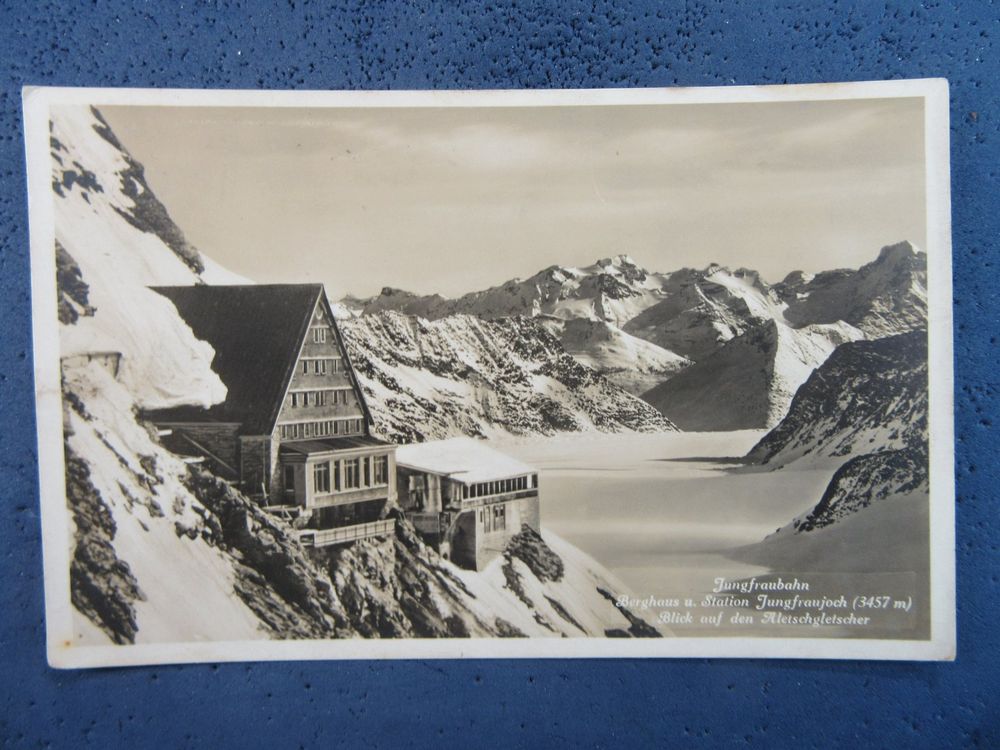 AK BEO JUNGFRAUJOCH BERGHAUS ALETSCHGLETSCHER 1934 (Gebraucht) in Ettingen für CHF 1.95 – mit ...