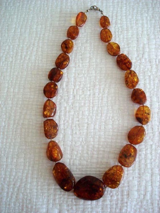 Schöne Bernsteinkette collier mit Karabinerverschluss 55 gr. (Gebraucht ...
