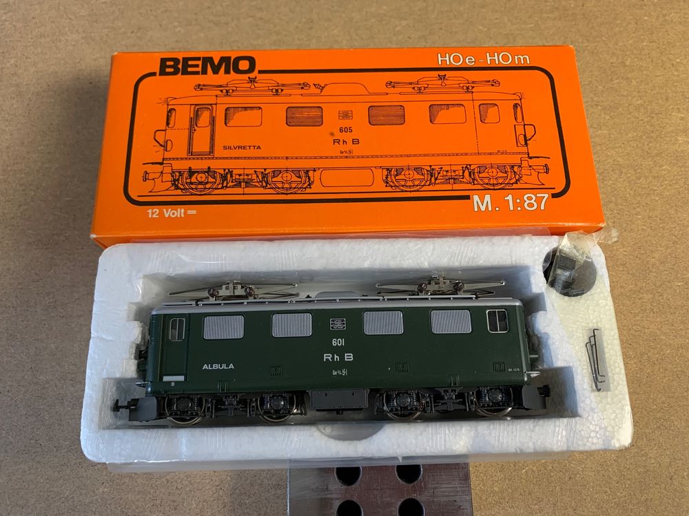 BEMO 1250/1 HOm Locomotive RhB Ge 4/4 601 ALBULA (Gebraucht) in für CHF ...