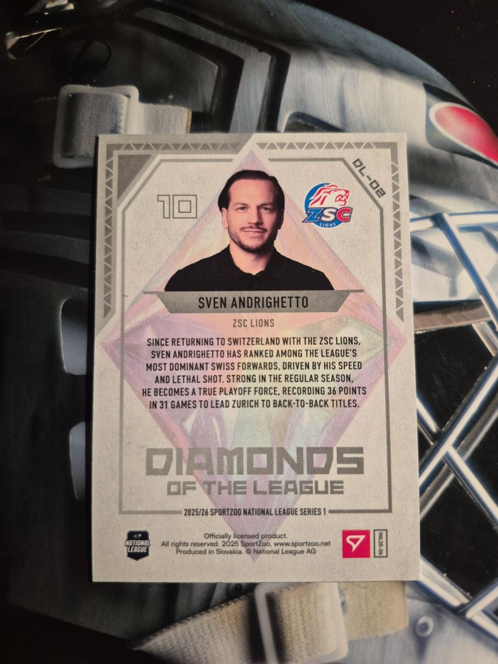 Sven Andrighetto ZSC Lions 2025/26 Sportzoo Diamonds (Gebraucht) in ...
