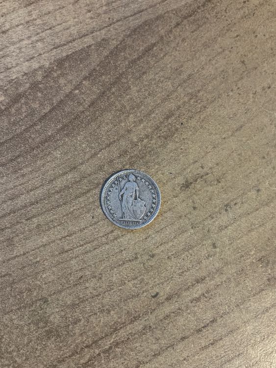 1/2 🇨🇭 Franken 1920 Silber (Gebraucht) in Locarno für CHF 3 – mit ...