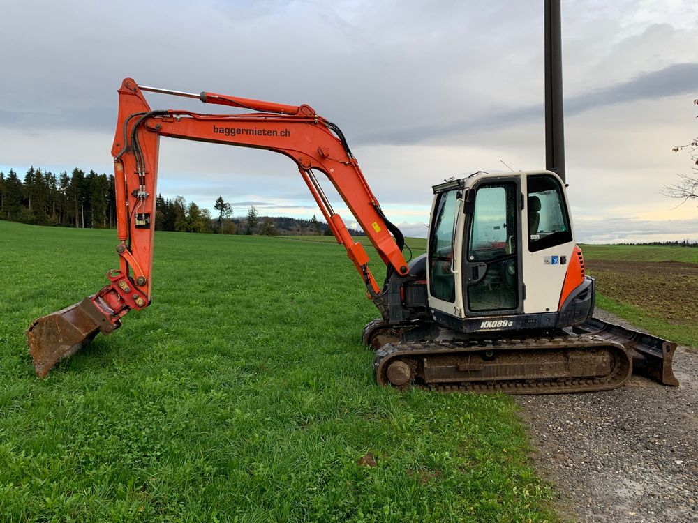 Bagger Kubota KX80-3 (D'occasion) à Uffikon pour CHF 28000 – retrait ...