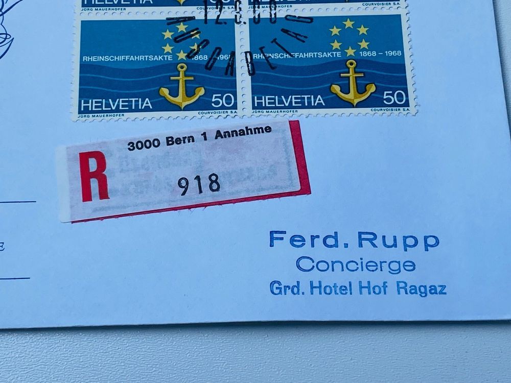 Rarität Express Vignette überklebt mit Einschreiben Etikette (Neu ...