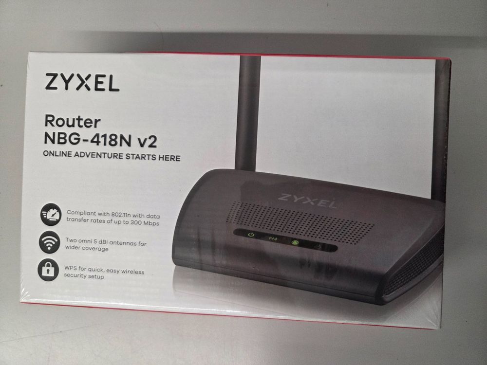 ZYXEL Router NBG-418N v2, WLAN Router, Top! | Kaufen auf Ricardo