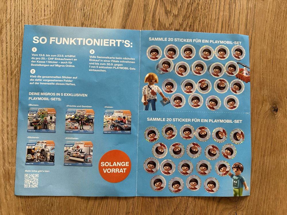 40 Sticker Playmobil-Set Migros Mania (Neu (gemäss Beschreibung)) in ...