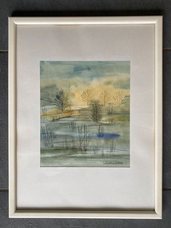 GEMÄLDE AQUARELL ORIGINAL SCHOTTLAND 1990 NICHT SIGNIERT (Gebraucht) in Subingen für CHF 19 ...