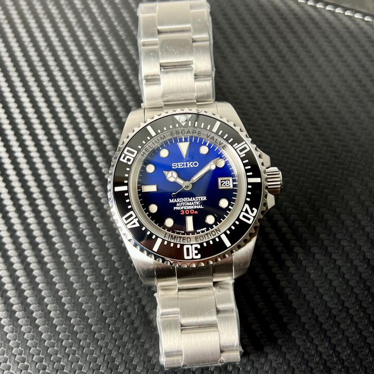 Seiko Mod Uhr Sea Dweller Deepsea Deep Blue Kaufen Auf Ricardo