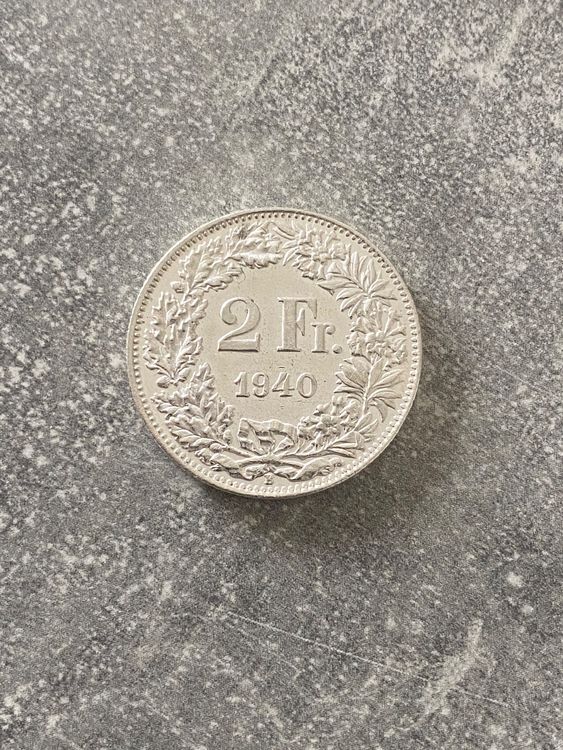 2 Franken 1940 Top Erhaltung (Neu (gemäss Beschreibung)) in Wallisellen für CHF 12 – mit ...