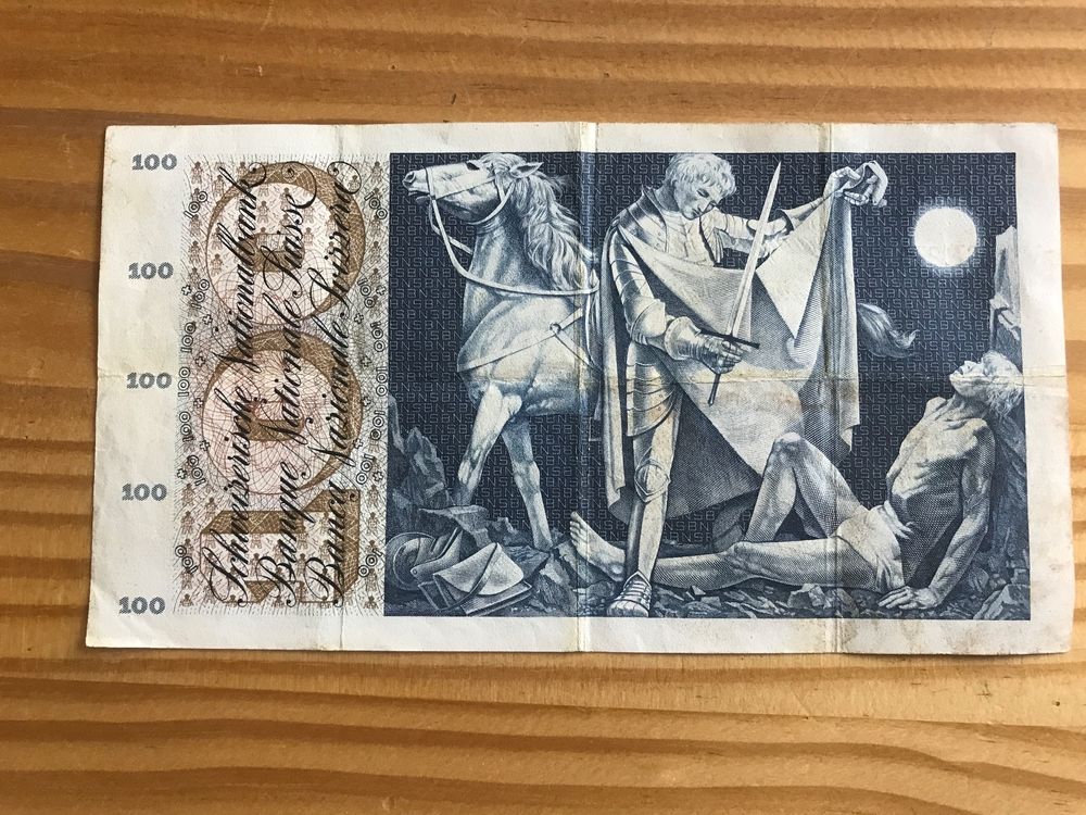 alte Schweizer 100er Banknote (Gebraucht) in Horw für CHF 55 – mit ...