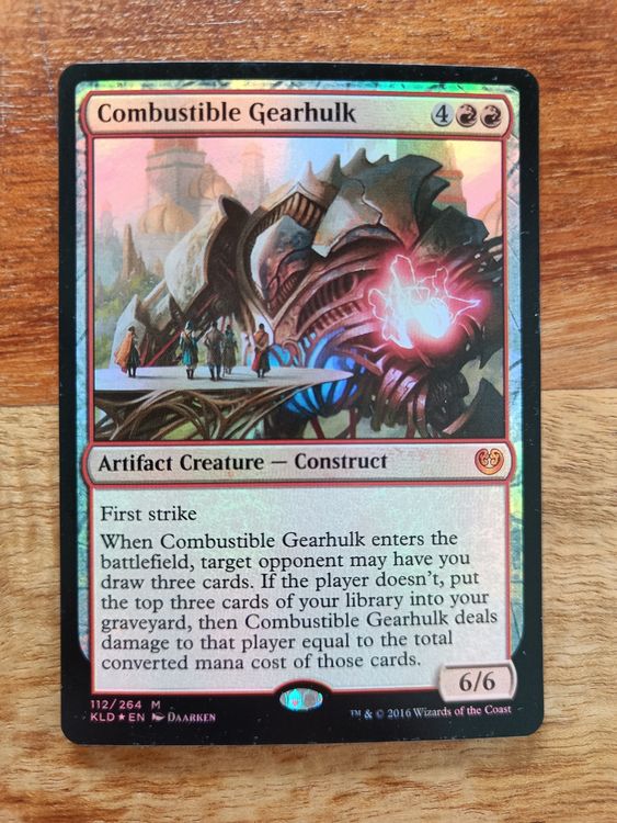 Combustible Gearhulk FOIL 112/264 Kaladesh (Neu (gemäss Beschreibung ...