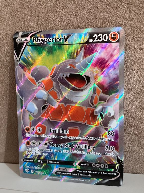 Rhyperior V ENG Darkness Ablaze Pokemon 181/189 (Gebraucht) in ...