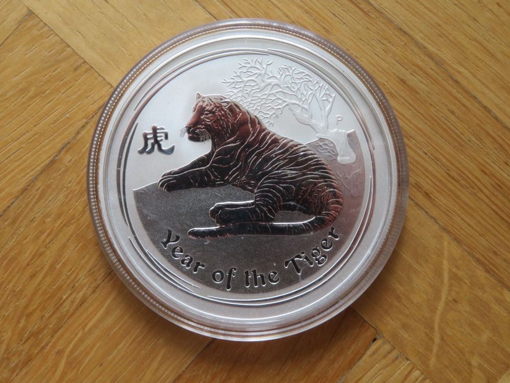 Lunar II Münze Tiger 2010 / 2 Unzen Münze Silber | Kaufen auf Ricardo