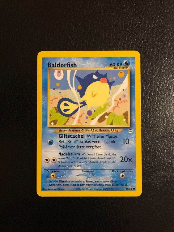 Neo Revelation Qwilfish / Baldorfish 49/64 DE Ab 1 | Kaufen auf Ricardo