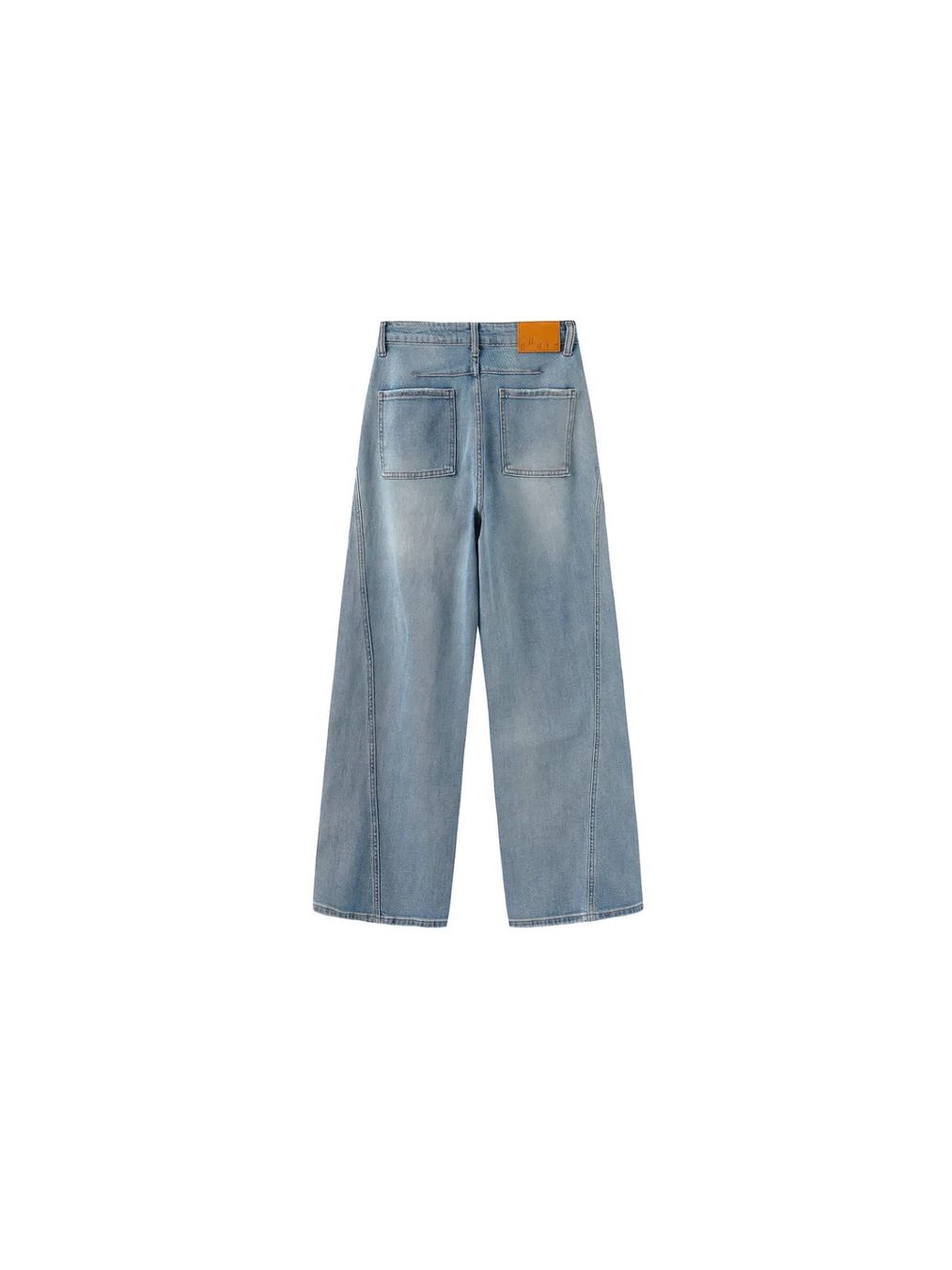 Jean droit à jambes larges et taille haute- Taille L (Neuf avec ...