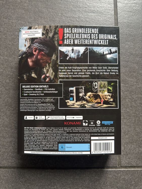 Metal Gear Solid Delta Snake Eater Deluxe PS5 (Gebraucht) in Zürich für ...