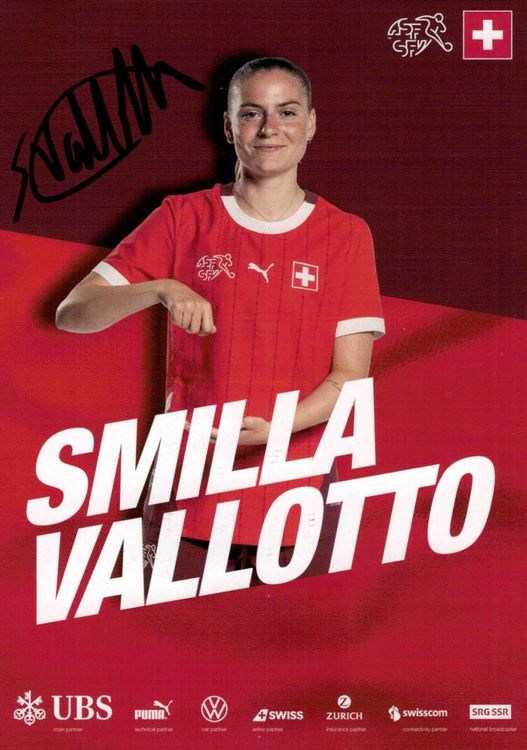 Smilla Vallotto Autogramm original handsigniert Schweiz 2025 (Neu ...