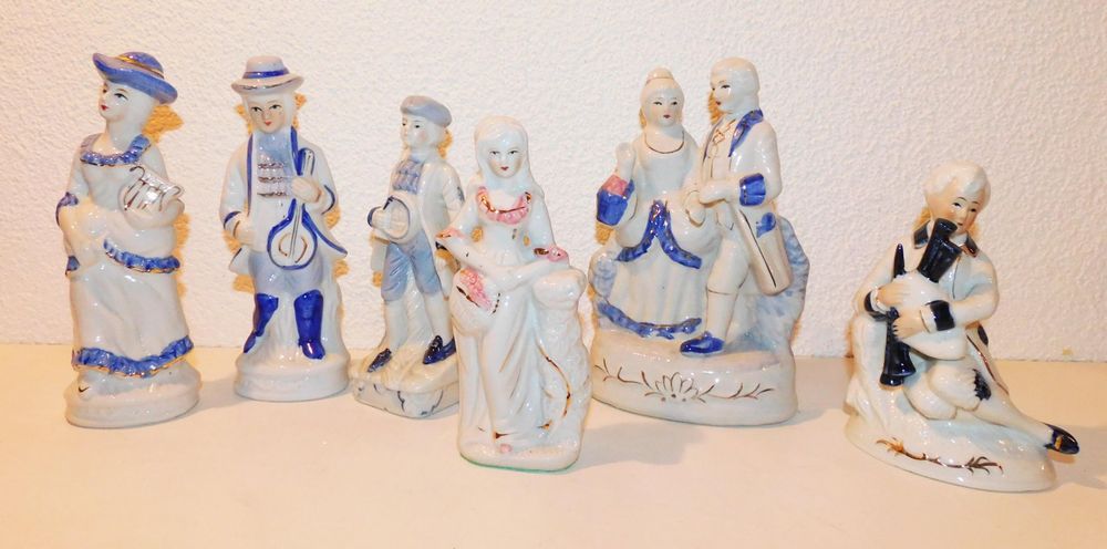 Neue Fundschätze - Porzellan Figuren 6 Stück Figuren (Gebraucht) in ...