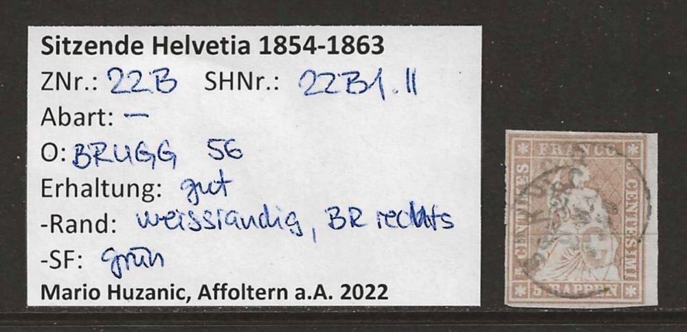 Strubel Nr. 22B vollrandig - Befund | Kaufen auf Ricardo