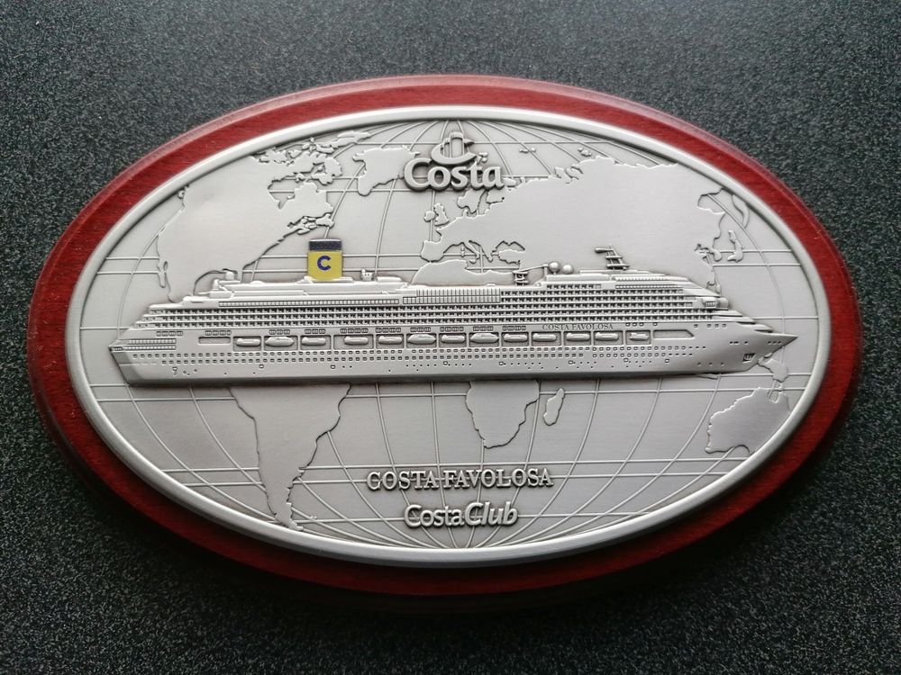 Logo Dekoplatte Emblem Costa Favolosa Kreuzfahrtschiff (Neu (gemäss ...