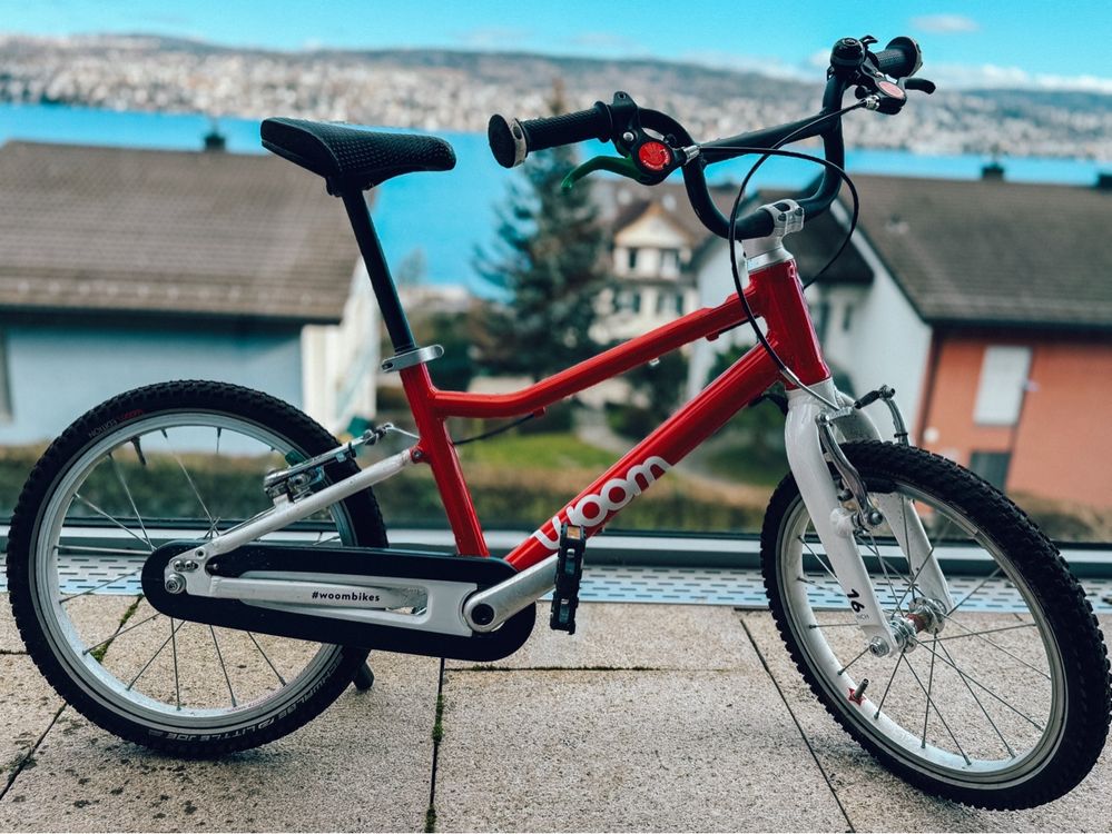 Woom 3 Kinderfahrrad 16 Zoll Rot Weiss (Gebraucht) in Kilchberg ZH für ...