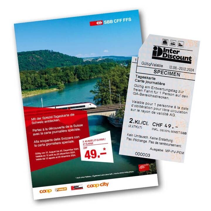 CFF SBB Carte Journalière / Tageskarte (Neu und originalverpackt) in ...