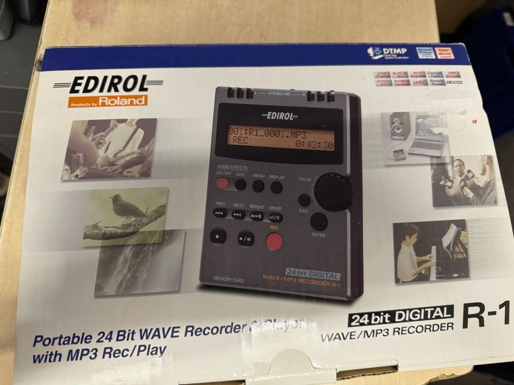 Roland Edirol 24bit Digital R-1 Recorder mit MP3 Rec/Play | Kaufen auf ...
