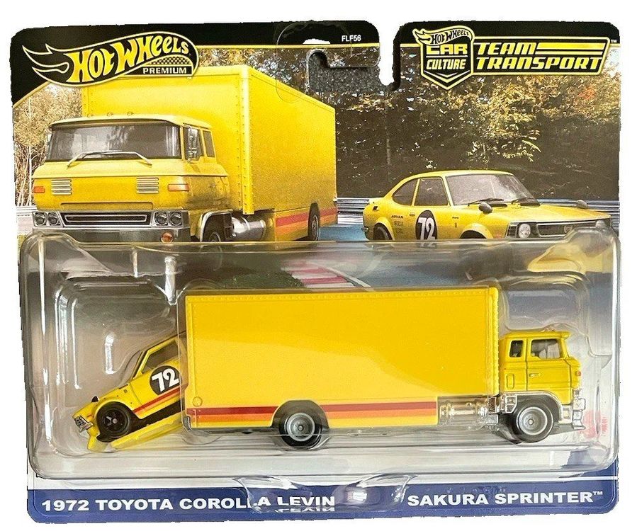Hot Wheels Off Road Toyota Corolla Sprinter Transporter 1:64 (Neu und ...