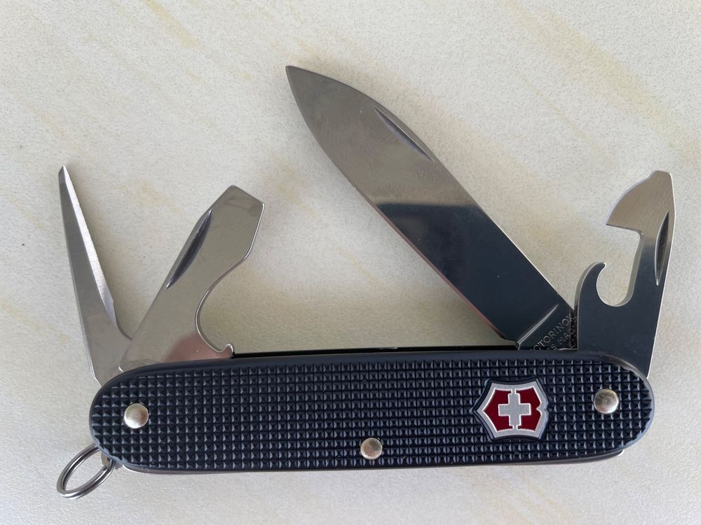 Victorinox Offiziersmesser Alox schwarz, neuwertig, OVP! ... (Neu und ...