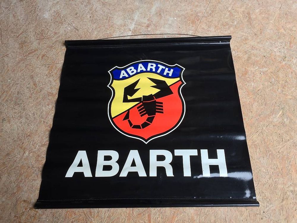 Fiat Abarth Wanddeko / Banner, Seltenheit für Sammler / Fans (Gebraucht ...