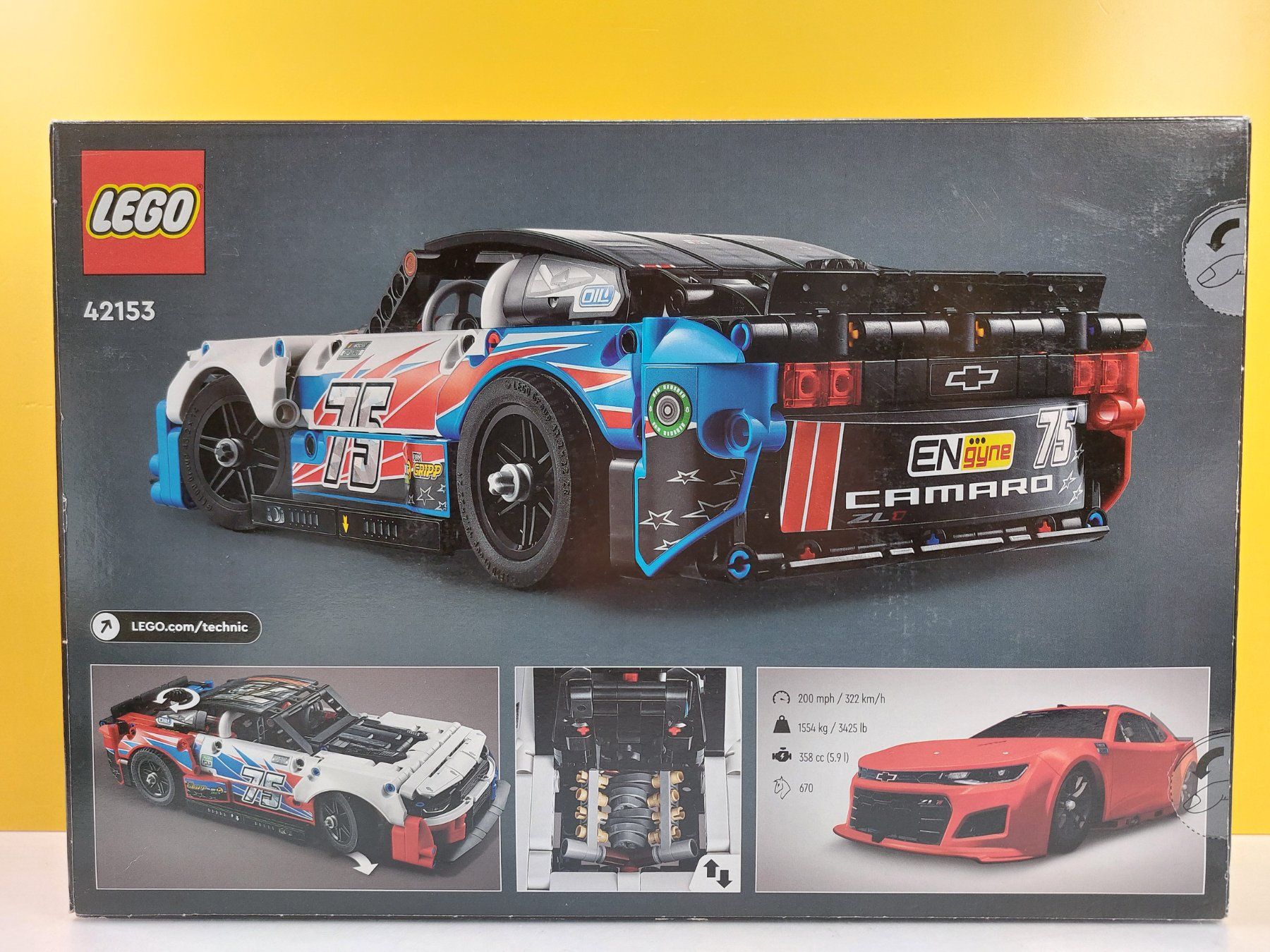 LEGO Technic 42153 NASCAR Next Gen Chevrolet Camaro ZL1 NEU (Neu und ...