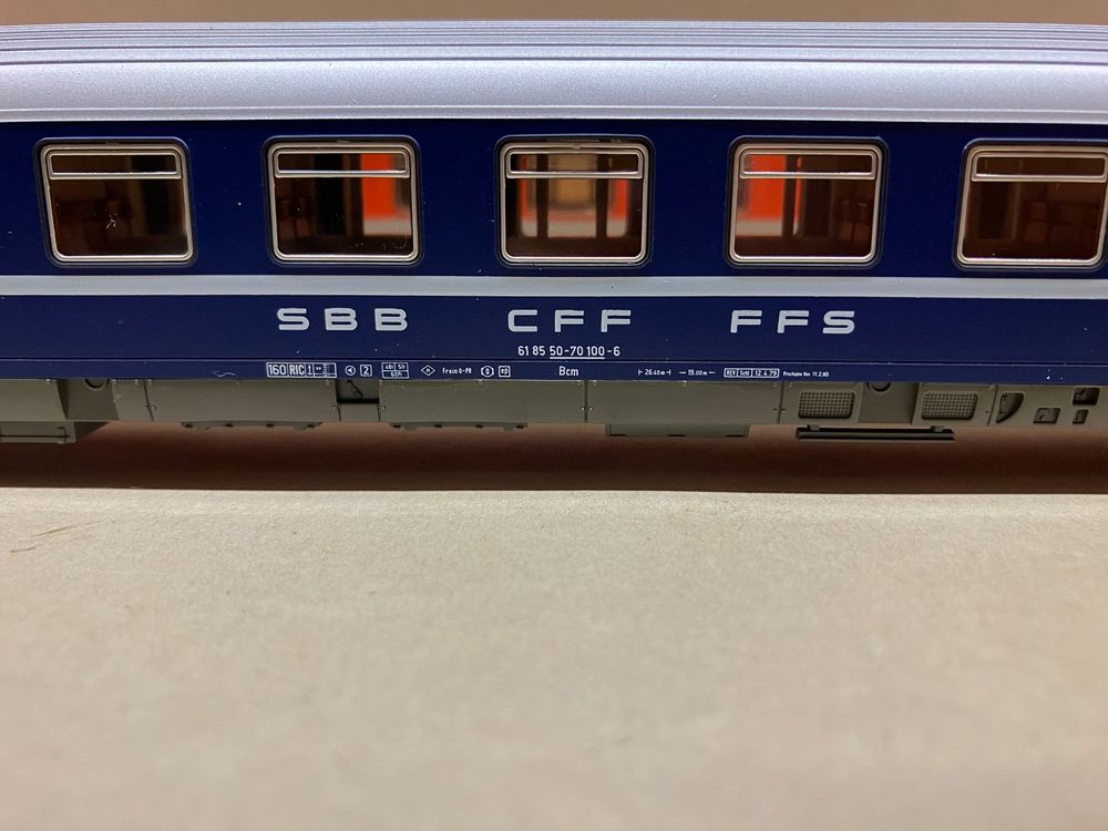 Roco 2 SBB Eurofima Reisezugwagen Am und Bcm, H0 GS | Acheter sur Ricardo