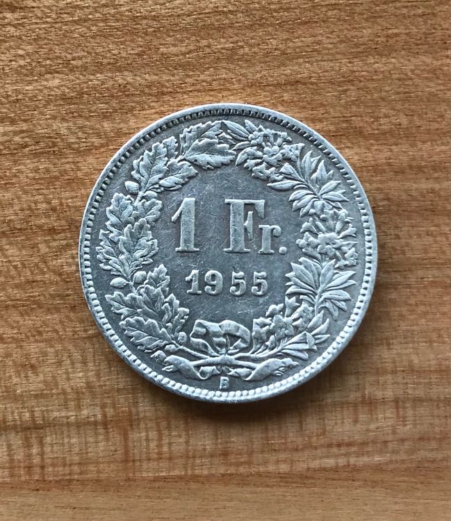 1 Franken 1955 (Gebraucht) in Roggliswil für CHF 15 – mit Lieferung auf Ricardo kaufen