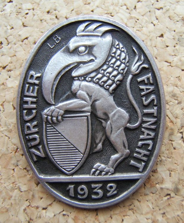 PLAKETTE ZÜRCHER FASNACHT 1932 (Gebraucht) in Brunnen für CHF 9 – mit Lieferung auf Ricardo kaufen