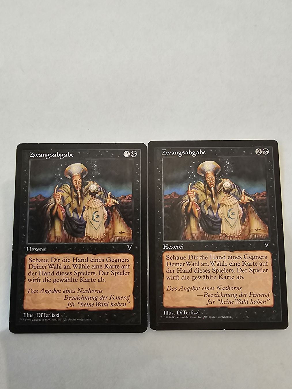 Magic the Gathering - 2 x Zwangsabgabe - (Gebraucht) in Wisen SO für ...