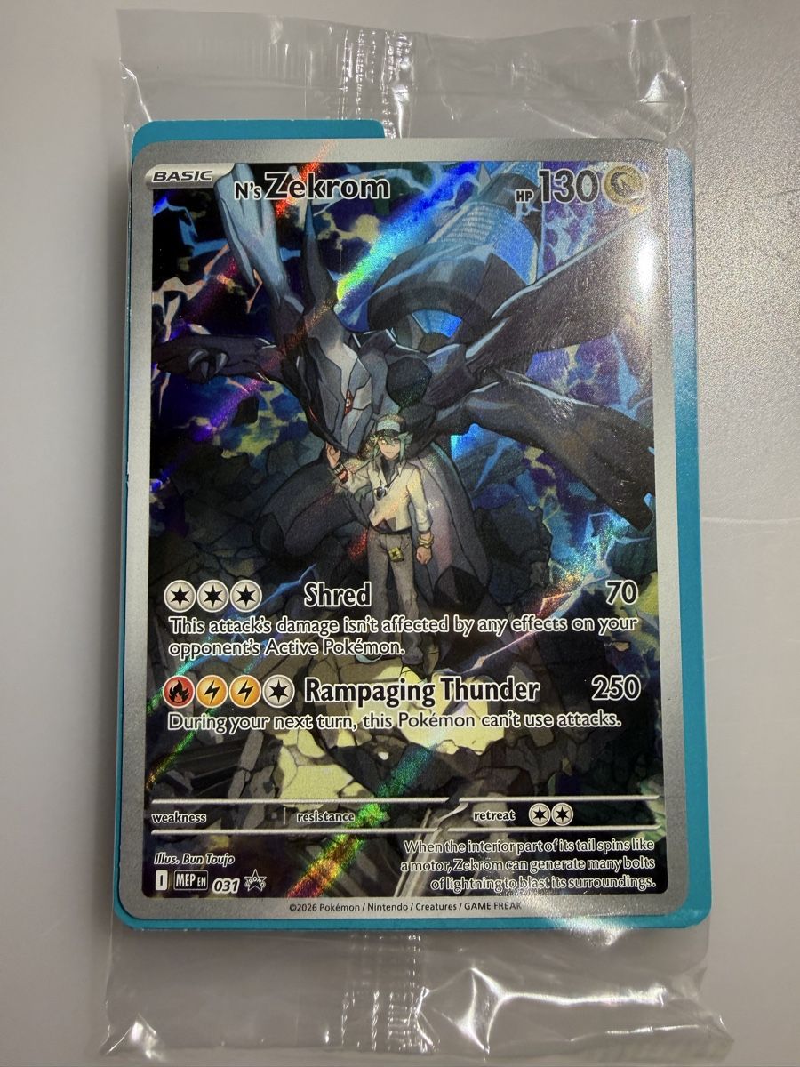 Ascended Heroes N’s Zekrom ETB promo (MEP031) (Neu und originalverpackt ...