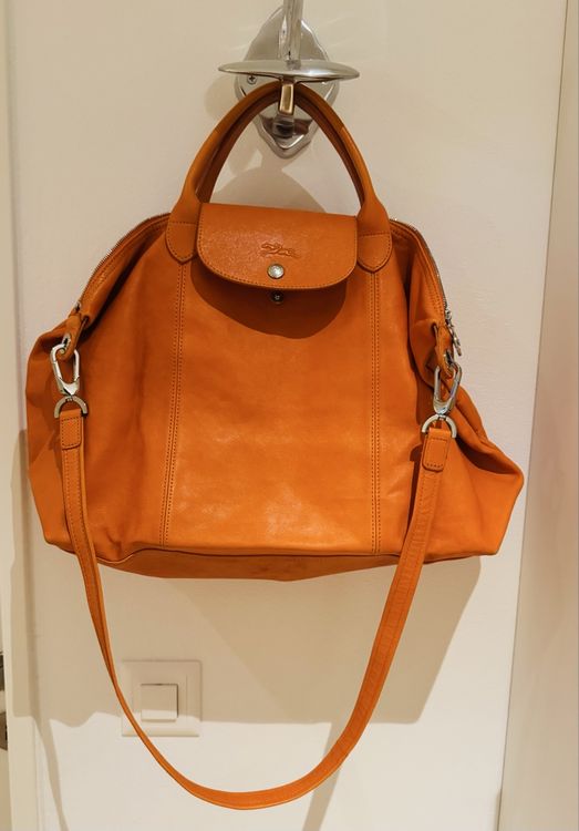 Longchamp pliage cuir orange | Kaufen auf Ricardo