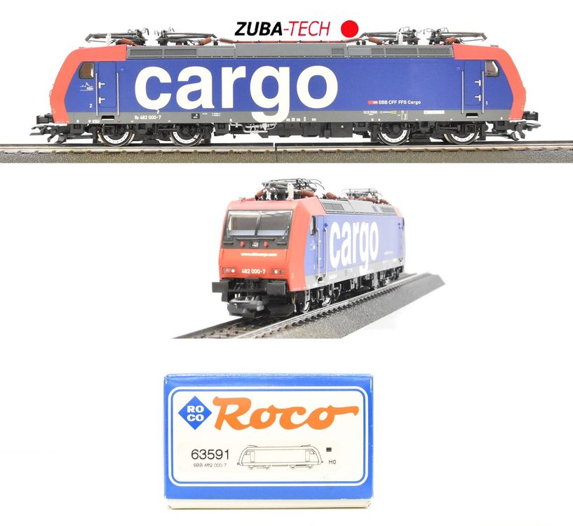 Roco 63591 E-Lok Re 482 SBB-Cargo H0 GS Analog mit OVP (Gebraucht) in ...