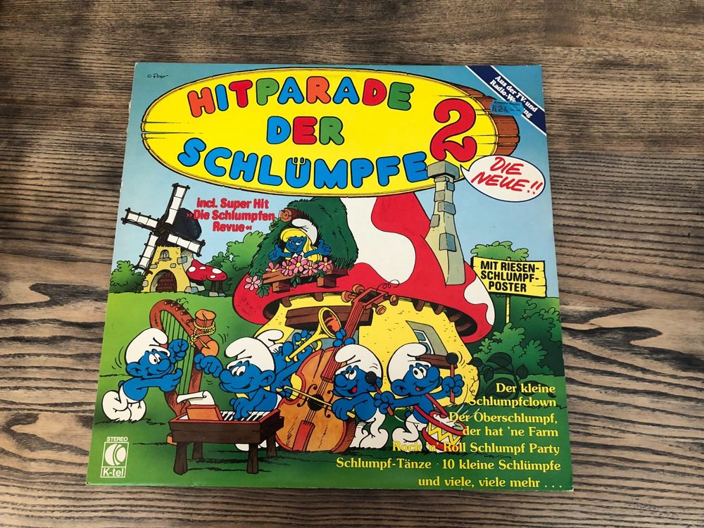 Schallplatte Hitparade der Schlümpfe 2 (Gebraucht) in Kloten für CHF 10 – mit Lieferung auf ...