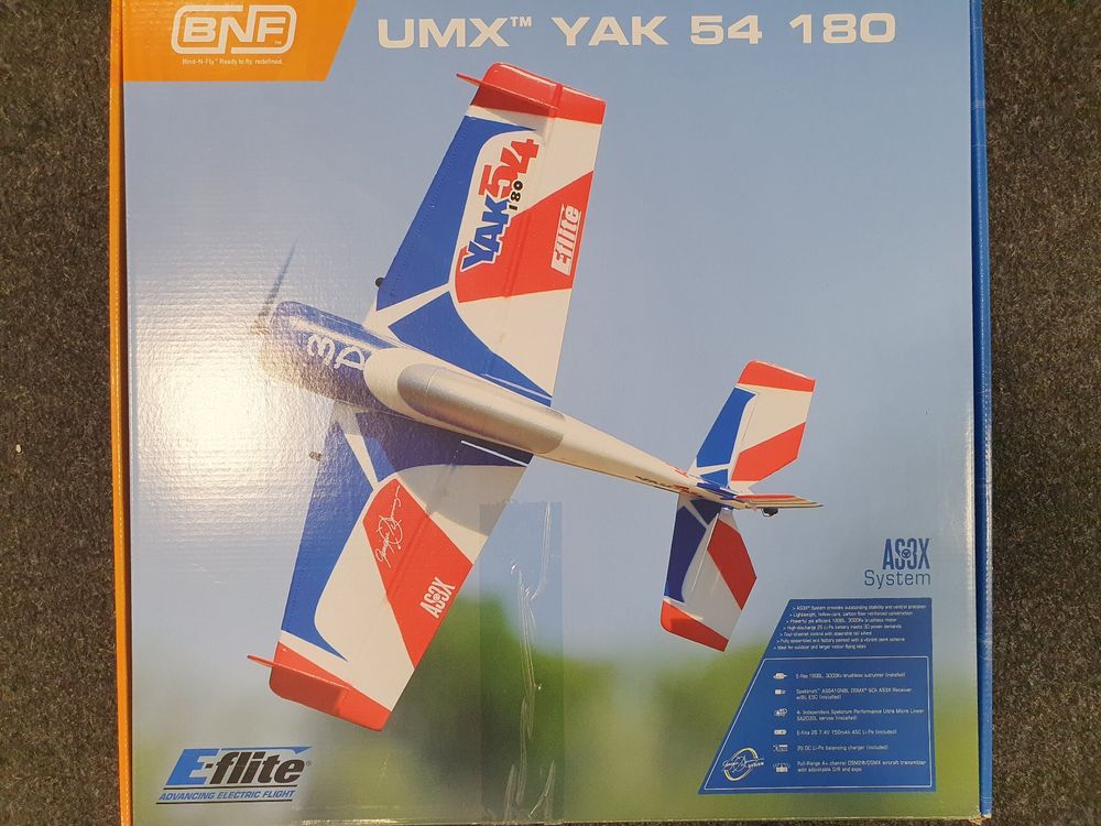 E-flite UMX Yak 54 180 BNF mit AS3X EFLU5080 | Kaufen auf Ricardo