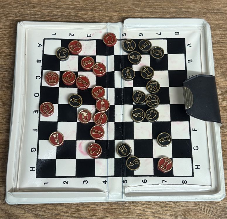 Vintage magnetisches Reiseschachset aus den 1970er Jahren, k (Gebraucht ...