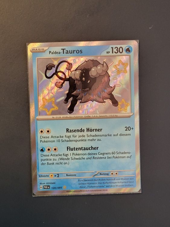 SHINY RARE Paldea-Tauros (PAF 120/91) Paldeas Schicksale DE | Kaufen auf Ricardo