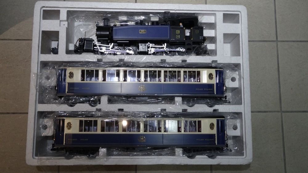 LGB 70685, Orient Express Set mit Mallet Dampflok, Vitrine (Neu und ...