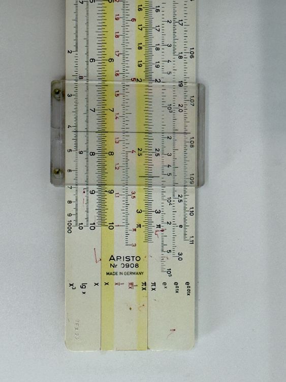 ARISTO TRILOG Nr. 0908 Rechenschieber Box Tabelle 1365 | Kaufen auf Ricardo