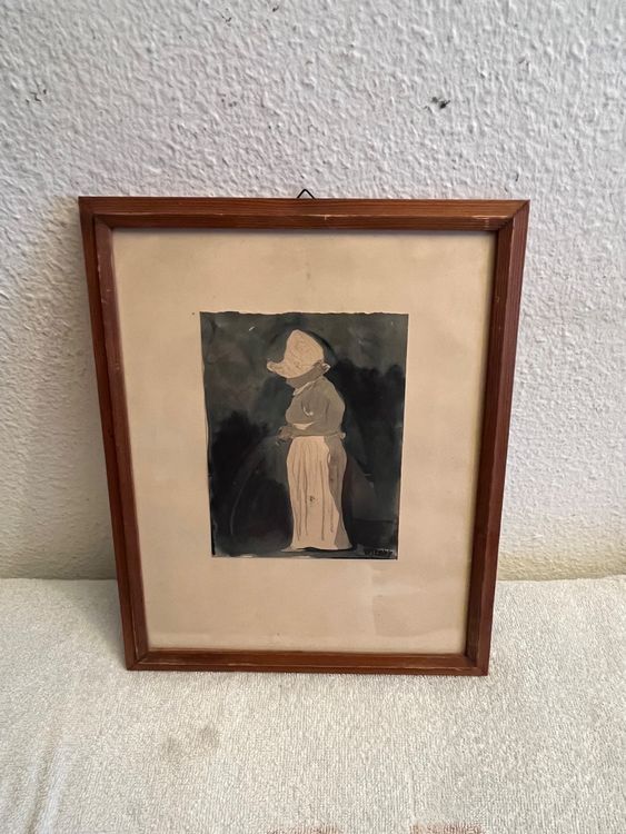 Walter Krebs Aquarell signiert gerahmt | Kaufen auf Ricardo